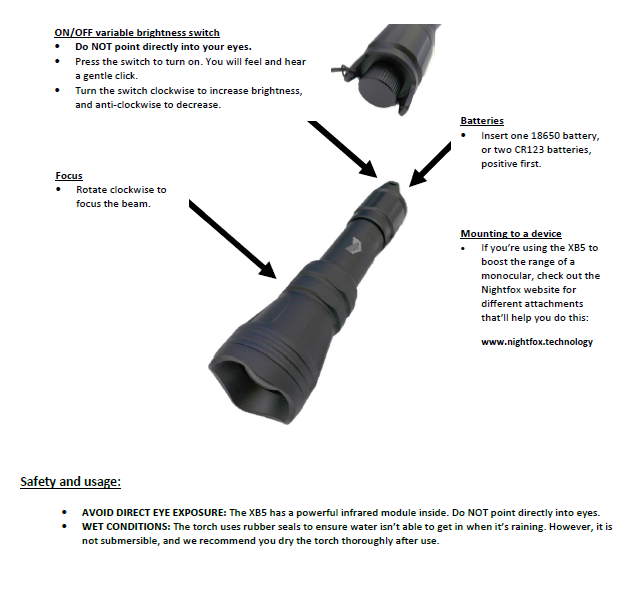Setting up your Nightfox XB5 – Nightfox